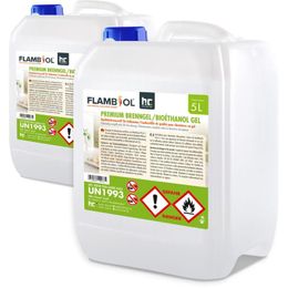 HÖFER CHEMIE 2x 5 L FLAMBIOL® Premium Brenngel