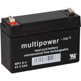 Multipower Akku kompatibel Handscheinwerfer Mata Halo 4 4V 3,5Ah AGM