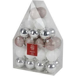 BURI Weihnachtsbaumkugeln 36er-Set 6cm Christbaumschmuck Weihnachtsdeko Baumschmuck