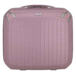 Beautycase Travelite "Beautycase ELVAA" Gr. B/H/T: 36 cm x 31 cm x 19 cm, rosa (rosé) Taschen Beauty Cases Kosmetiktaschen Kosmetikkoffer Trolley-Aufsteckfunktion, passend dazu Koffer ELVAA