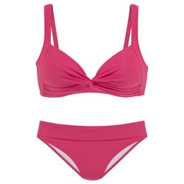 Triangel-Bikini Lascana Gr. 36, Cup A, rot Damen Bikini-Sets Ocean Blue in Bralette-Form Bestseller