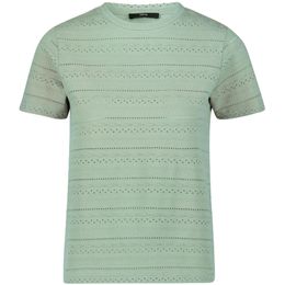 Zero T-Shirt, Lochmuster, für Damen, grün, 42