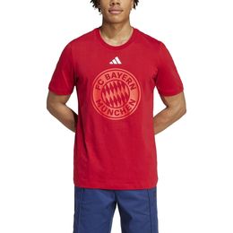 Adidas FC Bayern München T-Shirt, Baumwolle, für Herren, rot, XXL