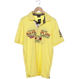 Napapijri Herren Poloshirt, gelb, Gr. 54