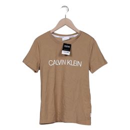 Calvin Klein Damen T-Shirt, braun, Gr. 36