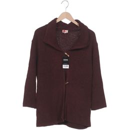 hessnatur Damen Strickjacke, bordeaux, Gr. 34