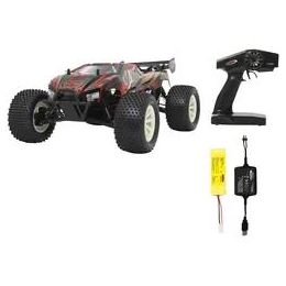 RC-Monstertruck Jamara "Brecter Truggy 4WD" Fernlenkfahrzeuge rot (rot, schwarz) Kinder 1:10, 2,4 GHz