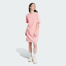 Adidas Essentials 3-Streifen Single Jersey Boyfriend T-Shirt-Kleid