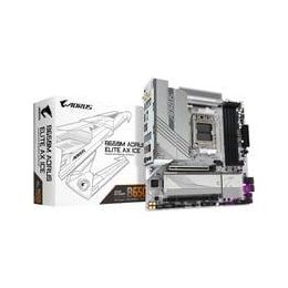 Gigabyte B650M AORUS ELITE AX ICE, Mainboard silber