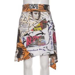 Desigual Damen Rock, orange, Gr. 40