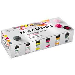 6 Kreul Magic Marble Marmorierfarben farbsortiert 6 x 20,0 ml