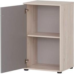 MÖBELPARTNER MÖBELPARTNER Aktenschrank 400, 153379 sandeiche, platingrau 1 Fachboden 51,0 x 41,0 x 83,6 cm