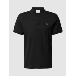 Gant Poloshirt mit Label-Stitching Modell 'SHIELD'