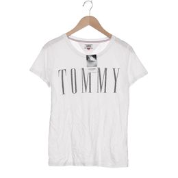 Tommy Jeans Damen T-Shirt, weiß, Gr. 38