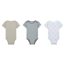 Nike Baby Essentials Bodys für Babys (0–9 M) im 3er-Pack - Multi-Color