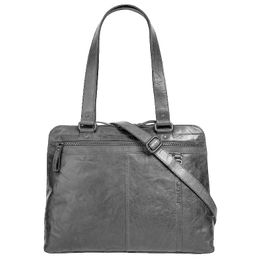 SPIKES & SPARROW SPIKES & SPARROW Shopper »LAPTOP SHOULDER BAG« echt Leder schwarz