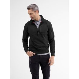 Lerros Sweatshirt »Modischer Sweattroyer« BLACK M M Gestreifte Details, gemixte Webarten