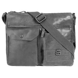 SPIKES & SPARROW SPIKES & SPARROW Umhängetasche »SHOULDER BAG« echt Leder schwarz