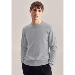 Seidensticker Strickpullover &raquo;Schwarze Rose&laquo; Langarm Rundhals Uni grau XL XL &Auml;rmell&auml;nge: 1/1