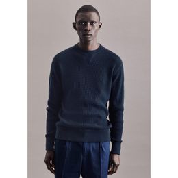 Seidensticker Strickpullover &raquo;Schwarze Rose&laquo; Langarm Rundhals Uni navy XL XL &Auml;rmell&auml;nge: Langarm