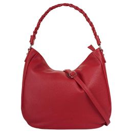 Samantha Look Henkeltasche echt Leder, Made in Italy rot
