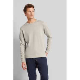 Bugatti Rundhalspullover mit bequemer Passform beige XL XL Baumwoll-Mix