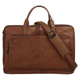 XZONE X-ZONE Laptoptasche echt Leder cognac
