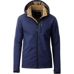 Lpo Herren LPO Softshelljacke &raquo;DEXTER PEAK III MEN&laquo; mit abnehmbarer Kapuze blau L (52)