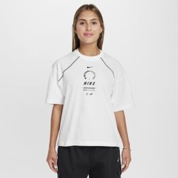 Nike Sportswear extragroßes T-Shirt für ältere Kinder (Mädchen) - Weiß