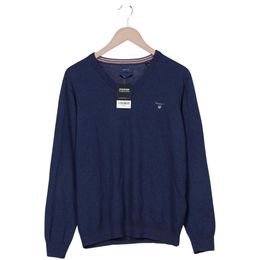 Gant Herren Pullover, blau, Gr. 48