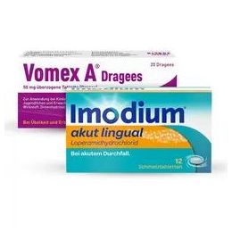 IMODIUM akut lingual + Vomex A Dragees 1 Set