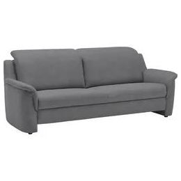 2-Sitzer VILLA BECK "Garda" Sofas Gr. B/H/T: 161 cm x 90 cm x 95 cm, Microfaser, mit Kopfteilverstellung, grau (09 anthrazit) inklusive Kopfteilverstellung, Breite 222cm