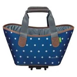 Fahrradtasche Racktime Taschen Gr. B/H/T: 34cm x 25,5cm x 37cm, blau (blau gepunktet)