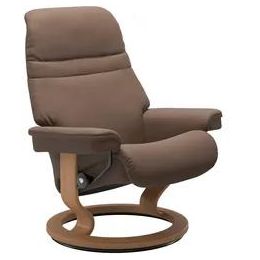 Relaxsessel stressless "Sunrise", braun (mole batick), B:79cm H:103cm T:73cm, Leder BATICK: BATICK ist ein leicht korrigiertes, durchgefärbtes und genarbtes Möbelleder, bei dem die meisten Unebenheiten und Spuren in der Regel entfernt wurden., Leder PALOMA: PALOMA ist ein durchgefärbtes Semianilin-Möbelleder mit natürlicher Narbung., ROHLEDER Stoff Q2 FARON: Ein fester zuverlässiger Bouclu00e9 mit