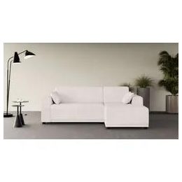 Ecksofa Home Affaire "TAMMO" Sofas Gr. B/H/T: 233cm x 80cm x 162cm, Boucle, Recamiere rechts, beige (creme) L-Form