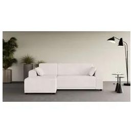 Ecksofa Home Affaire "TAMMO" Sofas Gr. B/H/T: 233cm x 80cm x 162cm, Boucle, Recamiere links, beige (creme) L-Form