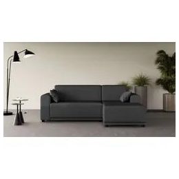 Ecksofa Home Affaire "TAMMO" Sofas Gr. B/H/T: 233cm x 80cm x 162cm, Struktur, Recamiere rechts, grau (anthrazit) L-Form