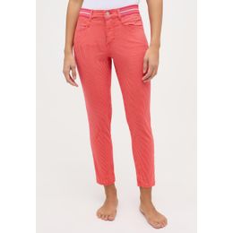 7/8-Jeans Angels "ORNELLA SPORTY" Gr. 40, N-Gr, orange (coral used) Damen Jeans Ankle 7/8