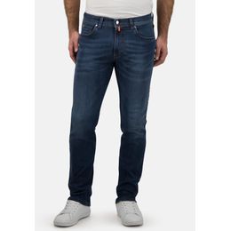 Brühl Slim-fit-Jeans BRÜHL "York DO FX" Gr. 33, EURO-Größen, blau (dunkelblau) Herren Jeans 5-Pocket-Jeans in Dual FX Querstretch Denim