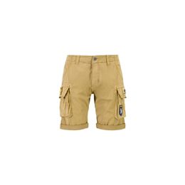 Shorts Alpha Industries "Alpha Industries Men - Crew Short Patch" Gr. 28, Normalgrößen, beige (sand) Herren Hosen