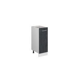 VICCO Apothekerunterschrank R-Line Schwarz Beton Wei&szlig; 30 cm ohne Arbeitsplatte