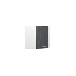 VICCO Eckh&auml;ngeschrank R-Line Schwarz Beton Wei&szlig; 57 cm