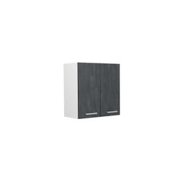 VICCO H&auml;ngeschrank R-Line Schwarz Beton Wei&szlig; 60 cm