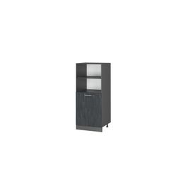 VICCO Vorratsschrank R-Line Schwarz Beton Anthrazit 60 cm gro&szlig;e T&uuml;r