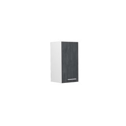 VICCO H&auml;ngeschrank R-Line Schwarz Beton Wei&szlig; 30 cm