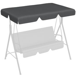 Outsunny Ersatzdach für 3-Sitzer Hollywoodschaukel grau 156L x 117B x 15H cm