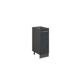 VICCO Apothekerunterschrank R-Line Schwarz Beton Anthrazit 30 cm ohne Arbeitsplatte