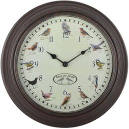 Esschert Design - Uhr mit Vogelgezwitscher