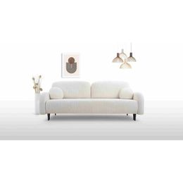 Schlafsofa 140 x 200cm Dariia 2 Personen mit Schlaffunktion ELM4 Creme - Furnix