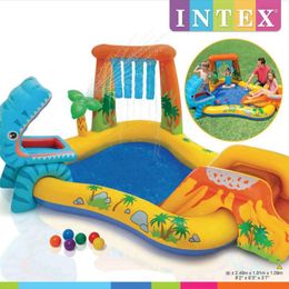 Intex - Pool Aufblasbar Dinosaur Play Center 249x191x109 cm 57444NP